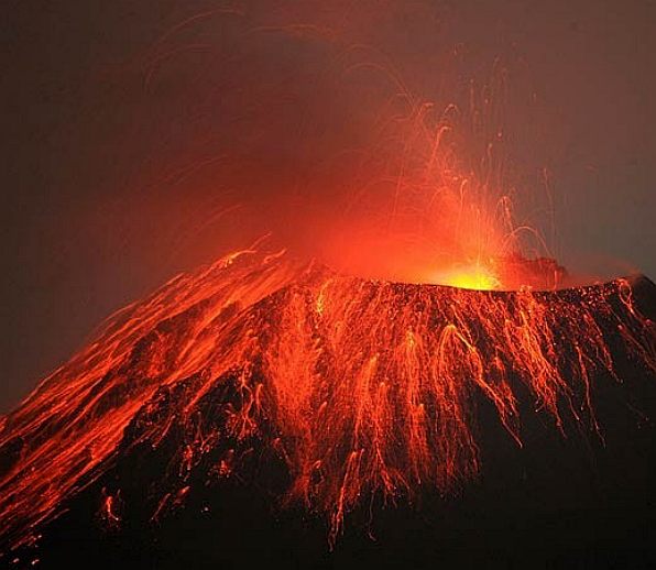 Composite Volcano Lava